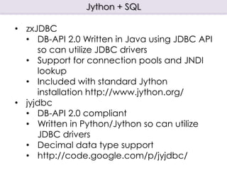 Relational Database Access with Python ‘sans’ ORM | PPT