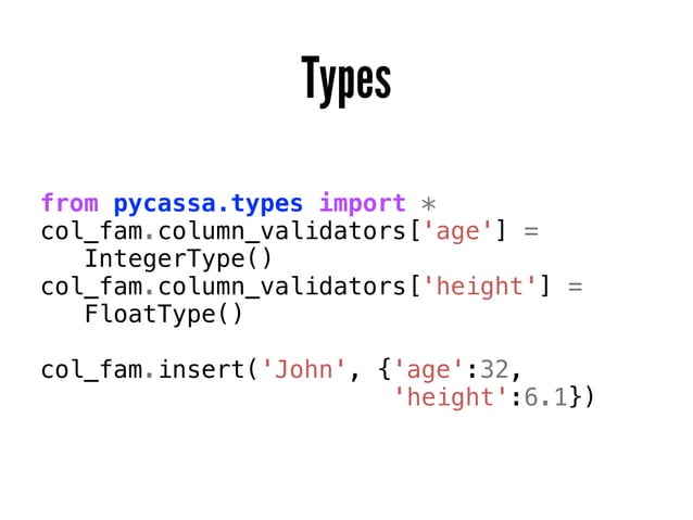 Pycon 2012 Apache Cassandra | PPT