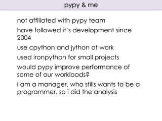 PyPy - is it ready for production | PPTX | Web Development | Internet