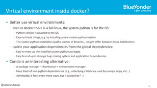 6 Years of Docker: The Good, the Bad and Python Packaging at PyCon.DE&PyData Berlin 2019 | PPT