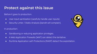 Secure your Web Application With The New Python Audit Hooks | PPT