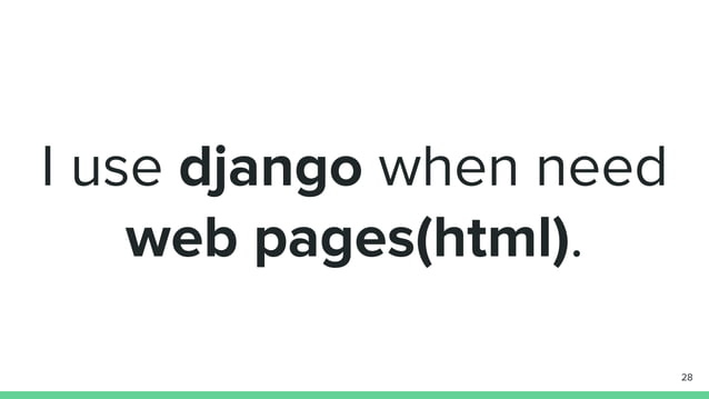 Web backends development using Python | PPT