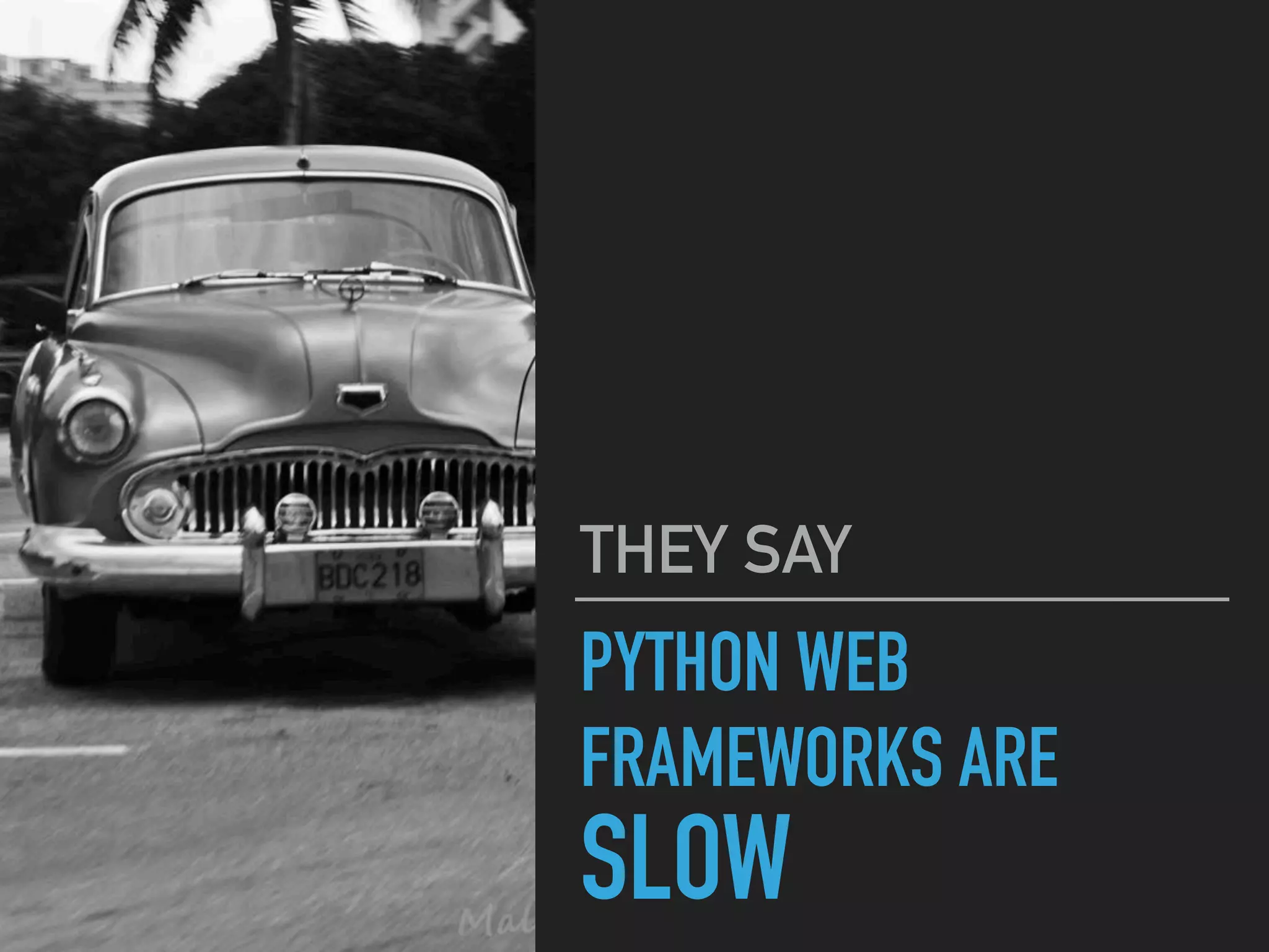 Sanic Experience Blazing Fast Python Web Framework Ppt 8364