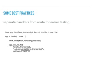 Sanic: Experience Blazing Fast Python Web Framework | PPT