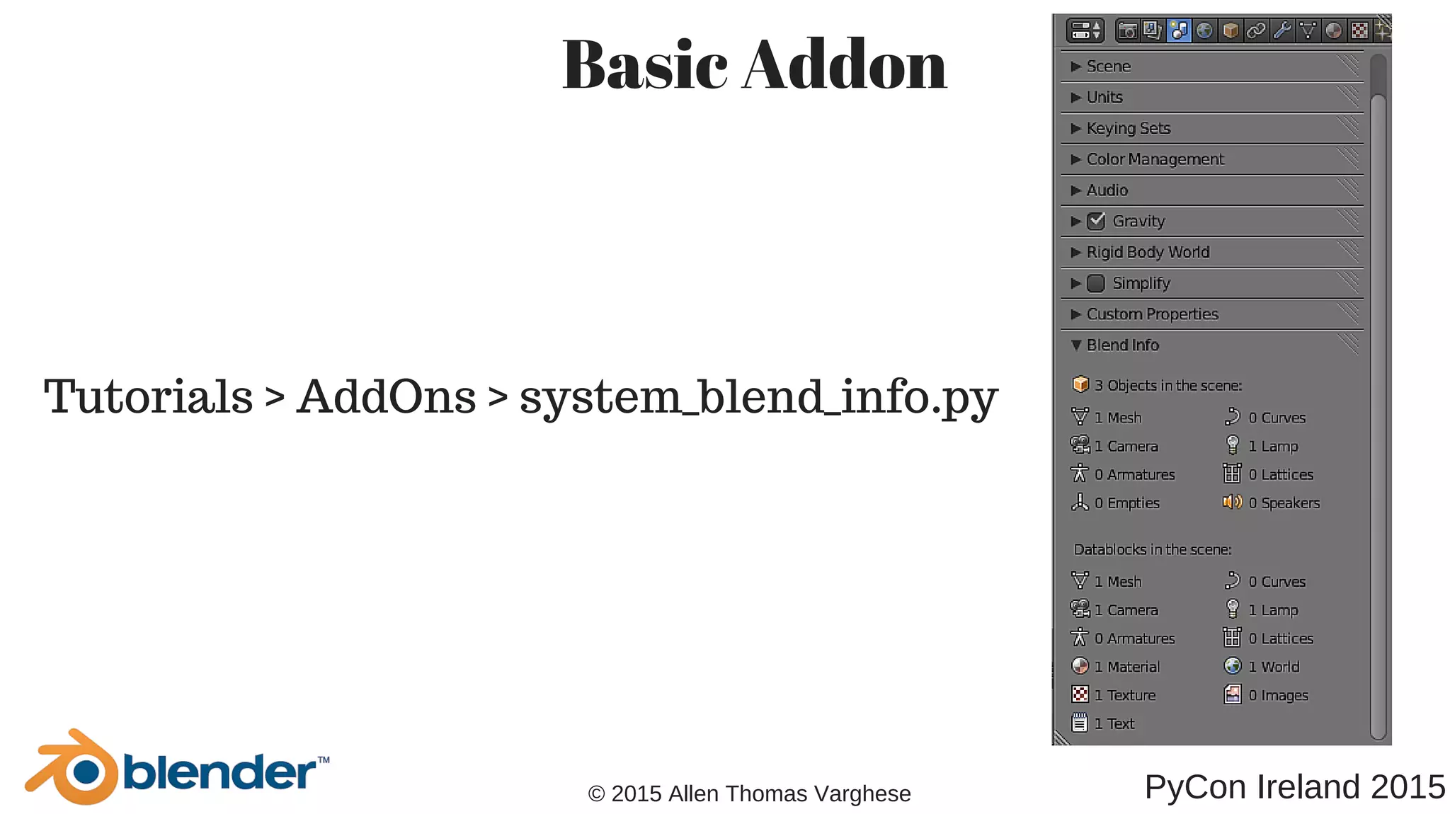 Creating Add-Ons with Blender | PPT