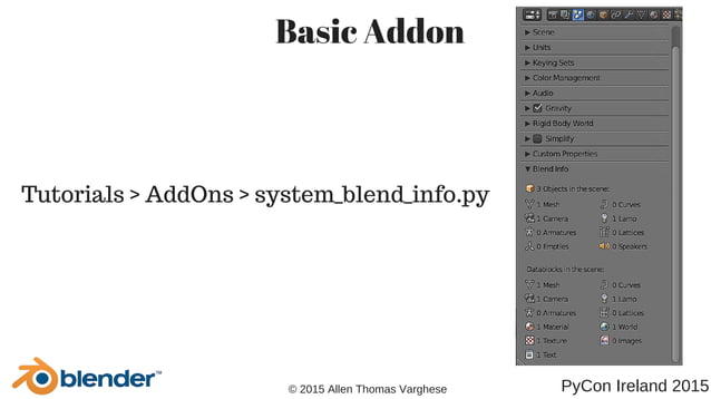 Creating Add-Ons with Blender | PPT