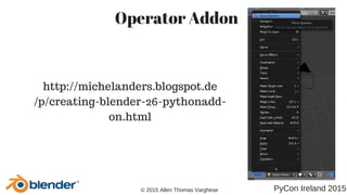 Creating Add-Ons with Blender | PPT
