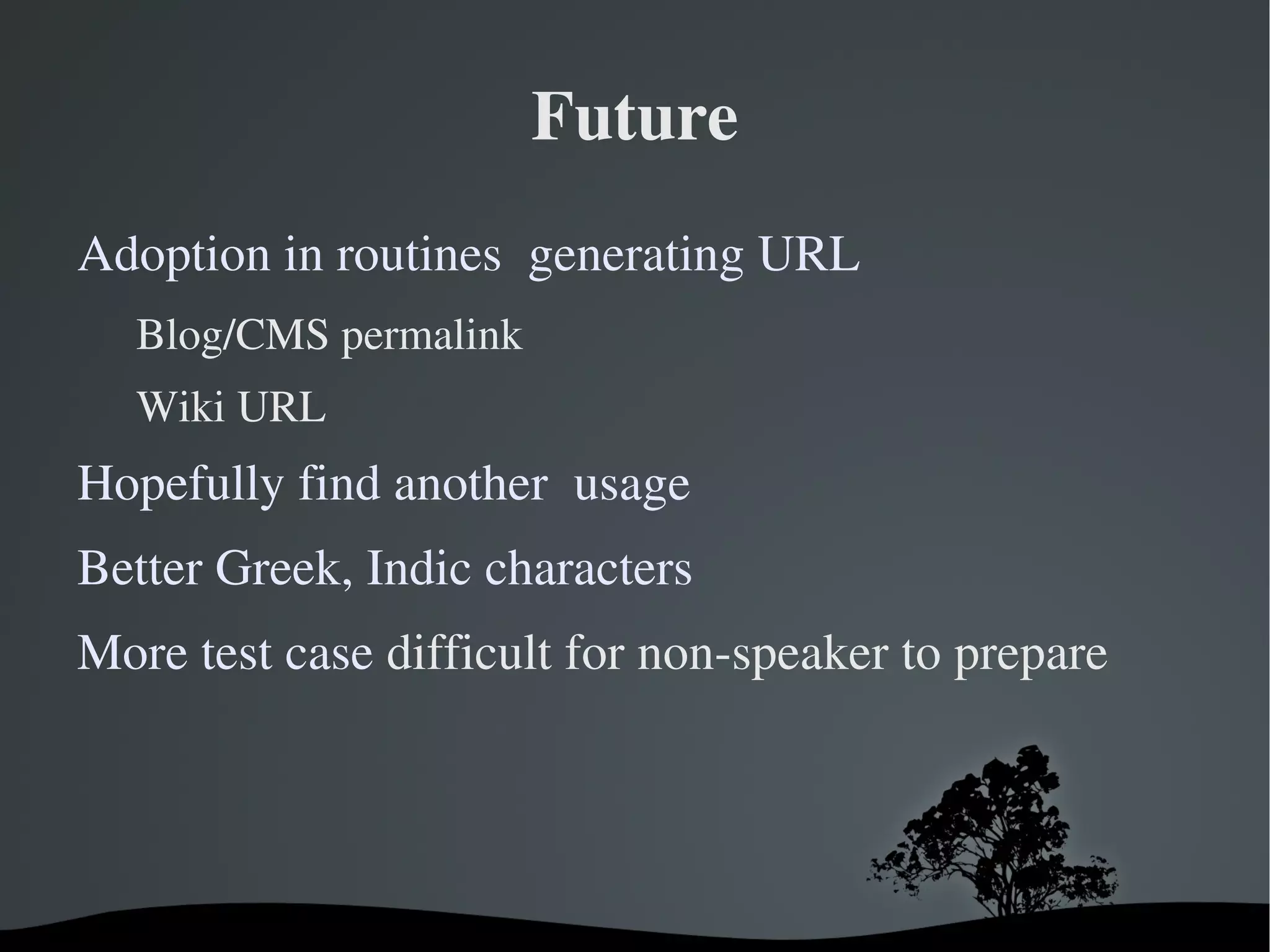 unihandecode: An Unicode transliteration library | PPT