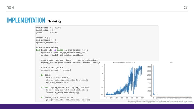 pycon2018 "RL Adventure : DQN 부터 Rainbow DQN까지" | PPT