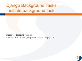 Background Processing - PyCon MY 2015 | PPTX
