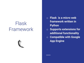 Managing Large Flask Applications On Google App Engine (GAE) | PPT