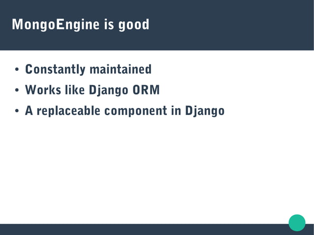 Django with MongoDB using MongoEngine | ODP