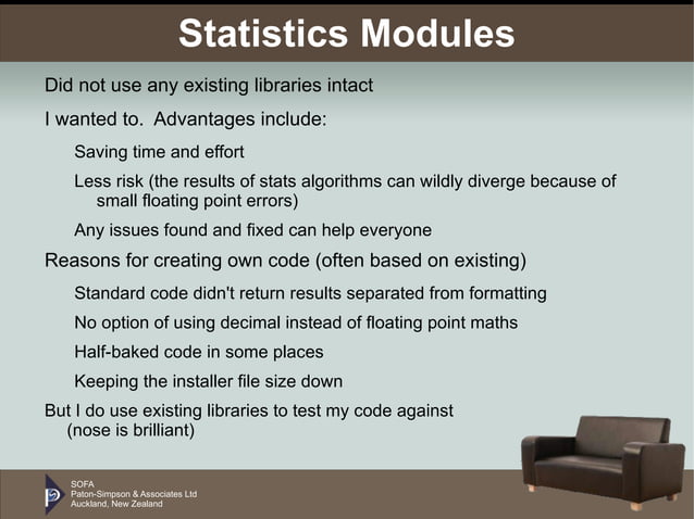 Developing and releasing SOFA Statistics | ODP