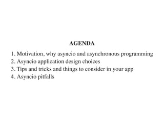 BUILDING APPS WITH ASYNCIO | PPT