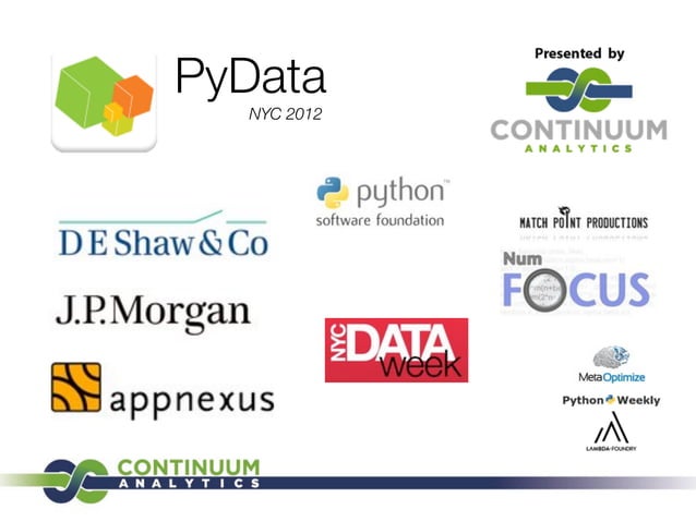 PyData Introduction | PPT