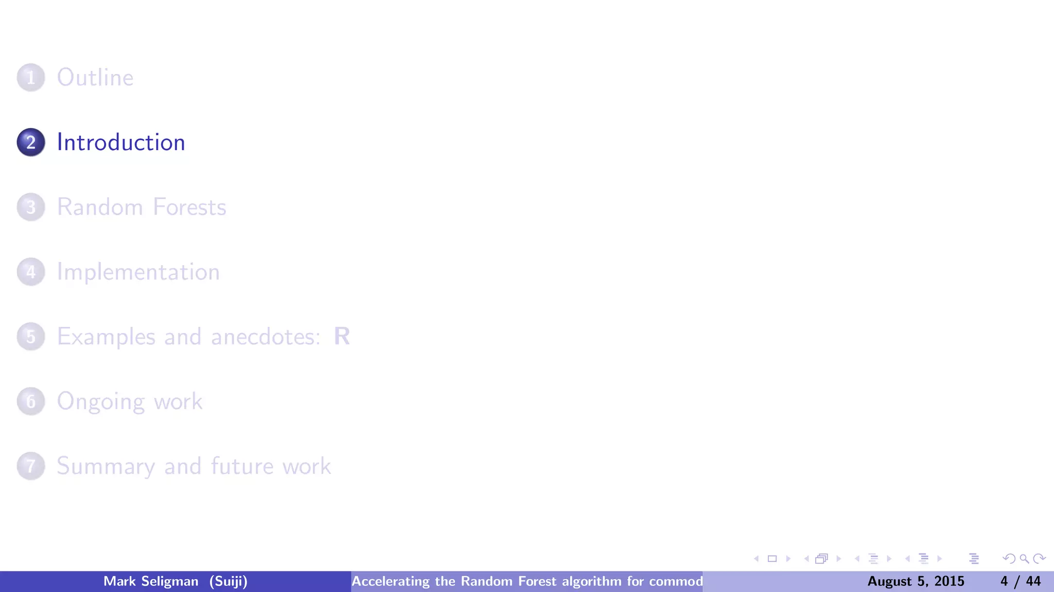 Accelerating the Random Forest algorithm for commodity parallel- Mark Seligman | PDF