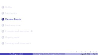 Accelerating the Random Forest algorithm for commodity parallel- Mark ...