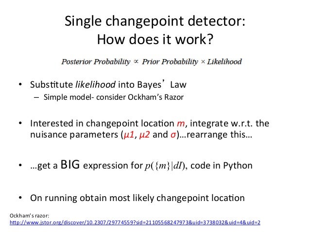 Changepoint Detection with Bayesian Inference