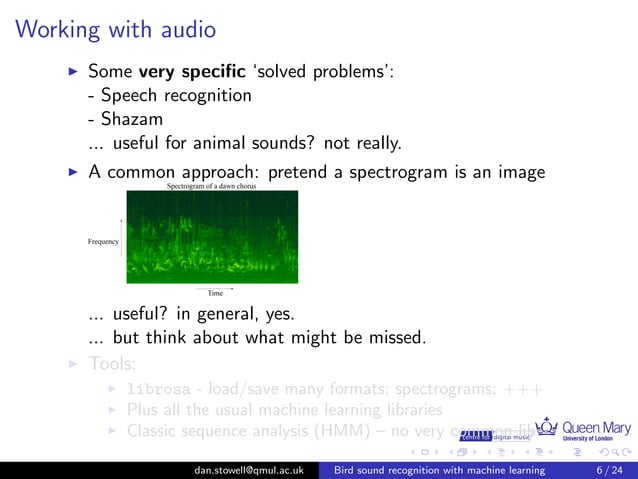 Who's singing? Automatic bird sound recognition with machine learning ...
