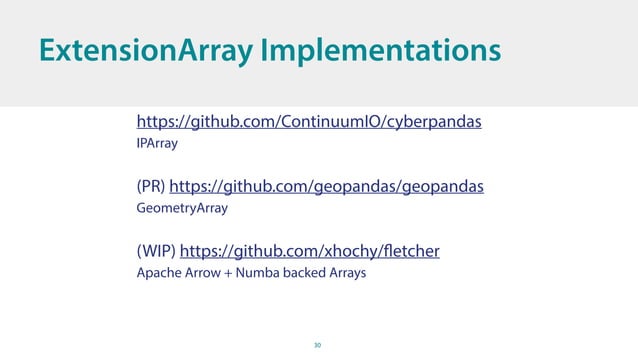 Extending Pandas using Apache Arrow and Numba | PPT