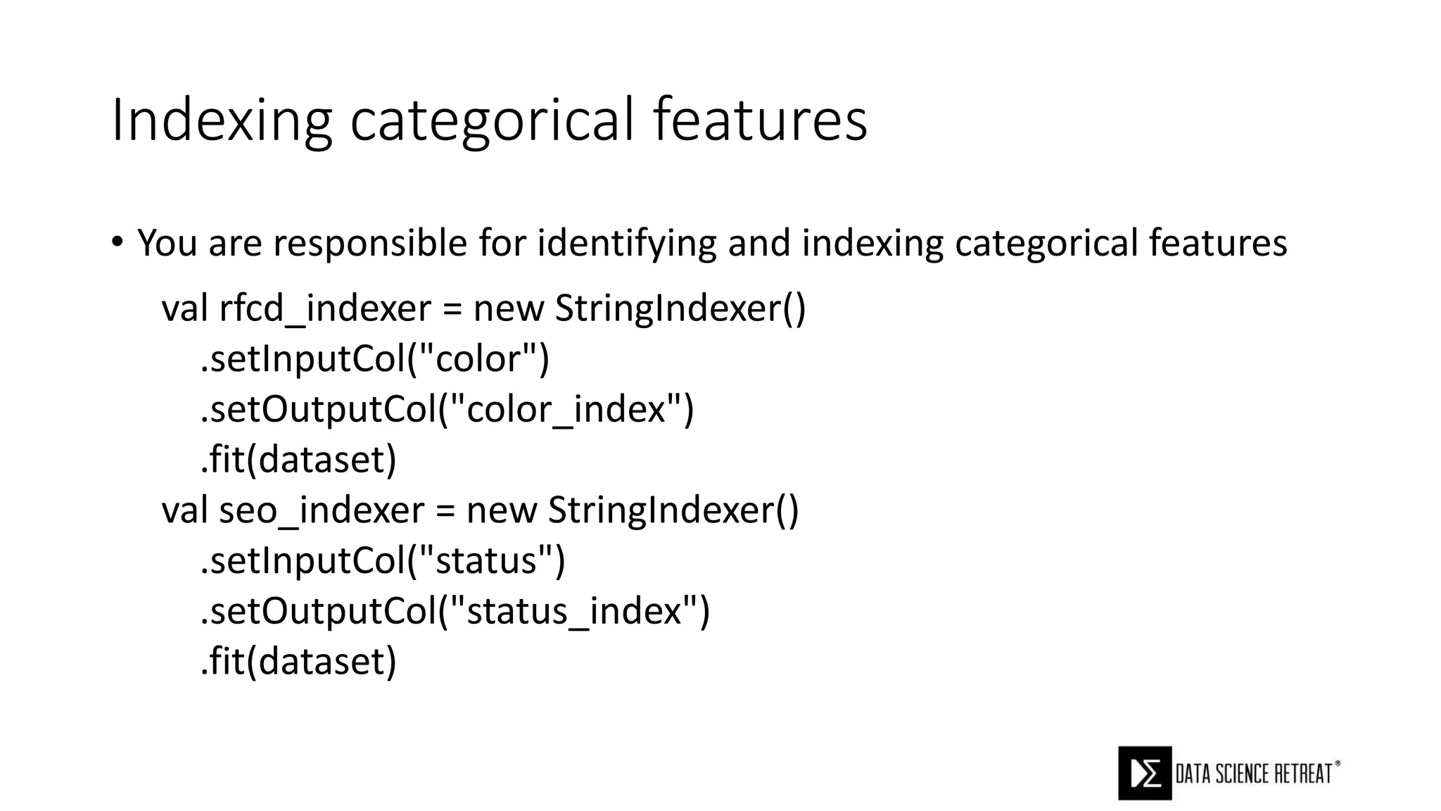 A full Machine learning pipeline in Scikit-learn vs in scala-Spark: pros and cons | PPT
