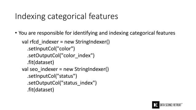 A full Machine learning pipeline in Scikit-learn vs in scala-Spark: pros and cons | PPT