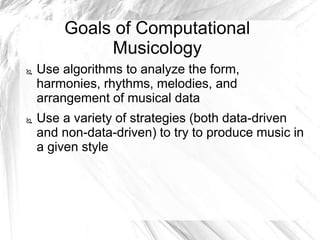 Computational Musicology in Python | PPT