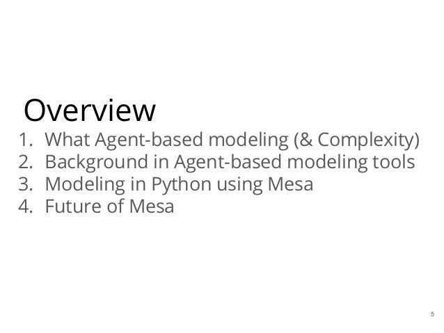 Agent Based Modeling And Python Pydata Dc 2016