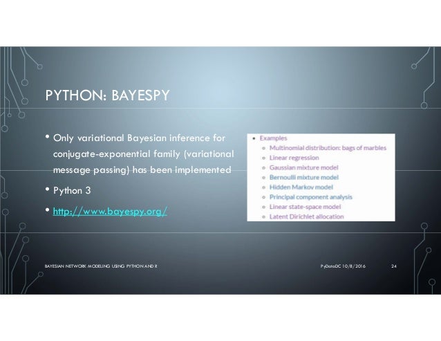 Bayesian Network Modeling Using Python And R
