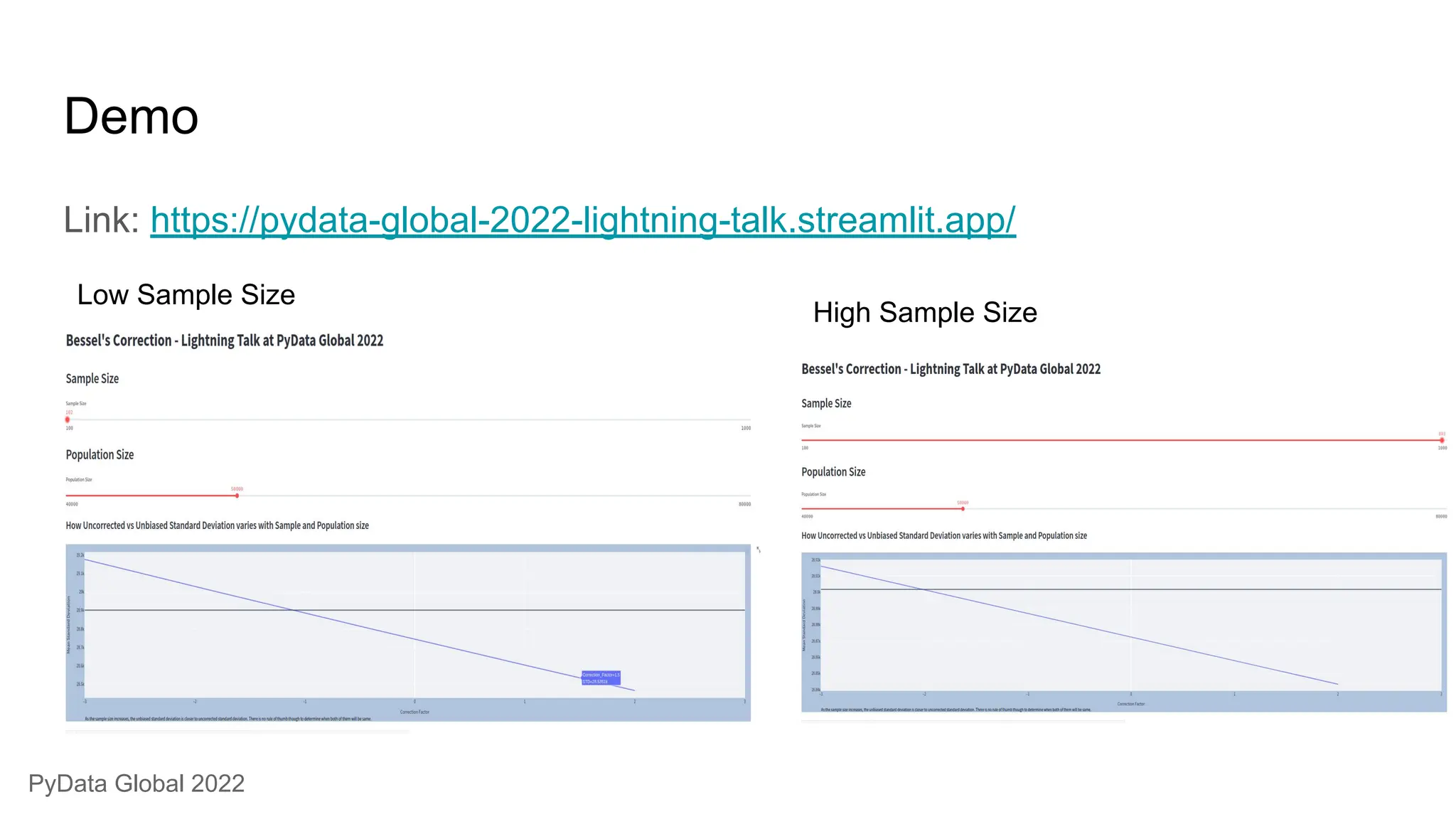 PyData Global 2022 - Lightning Talk - Bessel's Correction | PDF