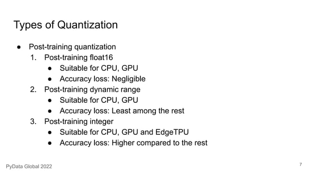 PyData Global 2022 - Things I learned while running neural networks on microcontroller | PPT