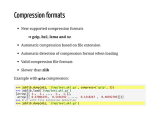 Joblib PyDataParis2016 | PPT