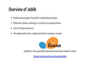 Joblib PyDataParis2016 | PPT