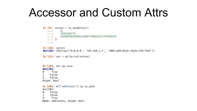 Extending Pandas with Custom Types - Will Ayd | PPTX | Programming Languages | Computing