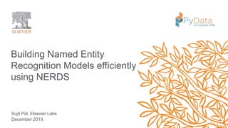 Building Named Entity Recognition Models Efficiently using NERDS | PPT