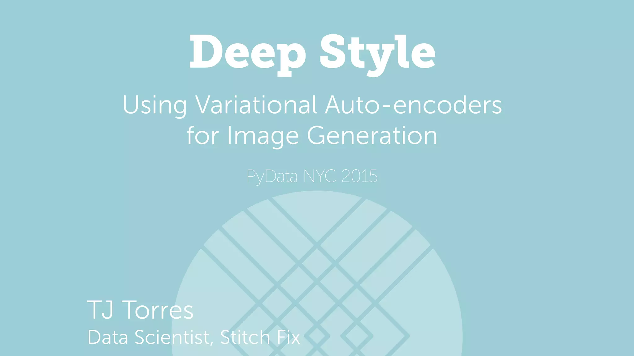 Deep Style Using Variational Auto Encoders For Image Generation Ppt 