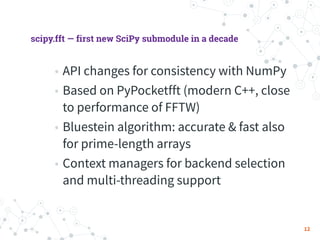 PyData NYC whatsnew NumPy-SciPy 2019 | PPT
