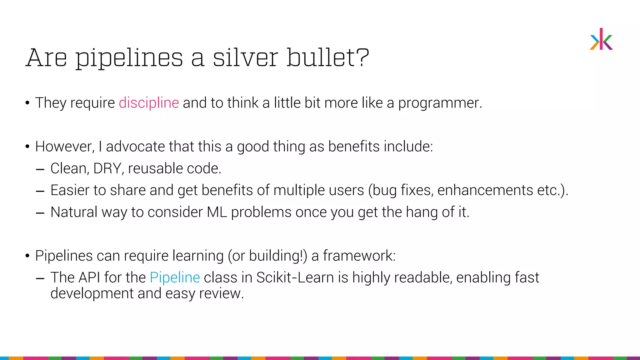 Revolutionise your Machine Learning Workflow using Scikit-Learn Pipelines | PDF