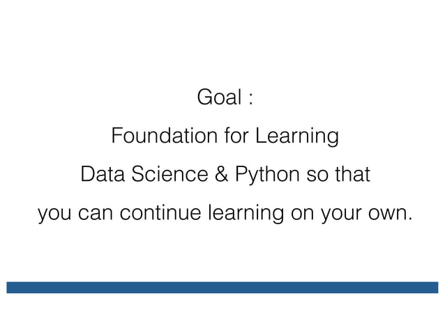 Python 101 for Data Science to Absolute Beginners | PPT