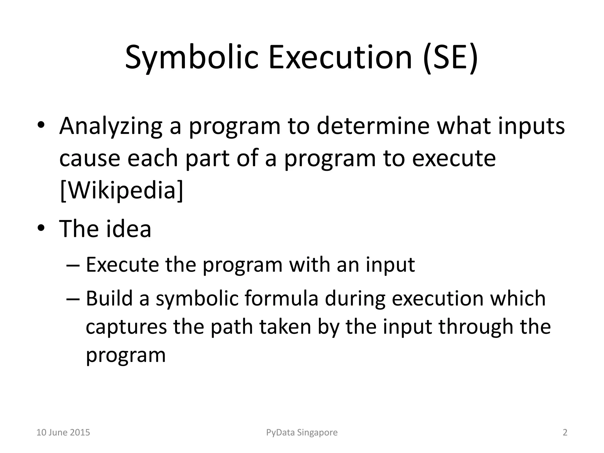 Visualizing Symbolic Execution With Bokeh Ppt