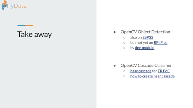 Overview of the OpenCV library and some use cases - 2024-04-19 | PPT
