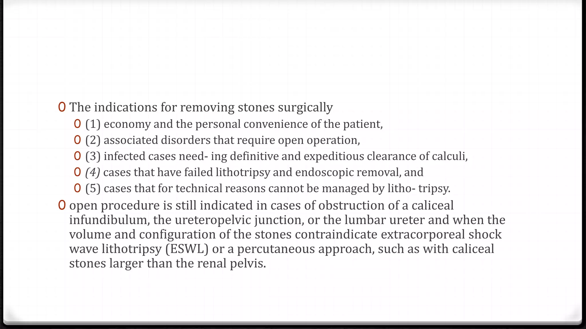 Open Pyelolithotomy | PPTX