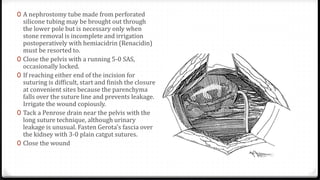 Open Pyelolithotomy | PPTX