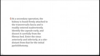 Open Pyelolithotomy | PPTX