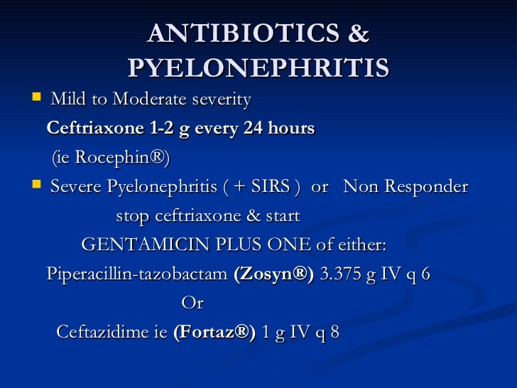 Pyelonephritis