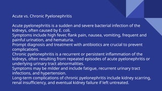 Pyelonephritis kidney renal sysytem ppt x | PPTX