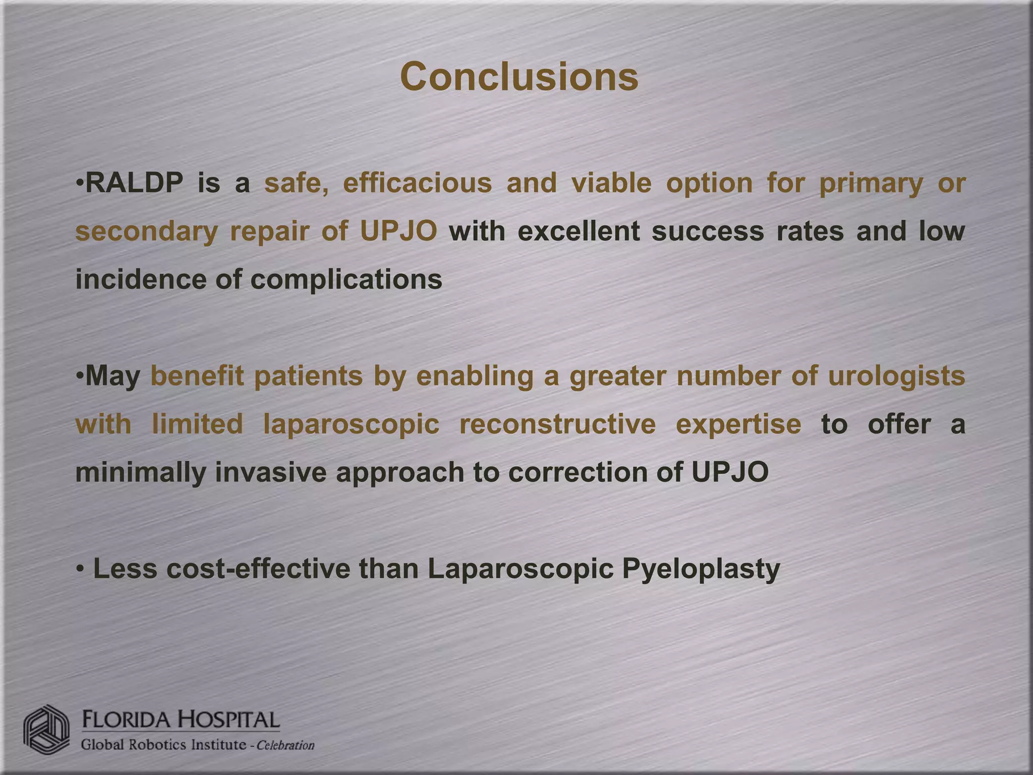 Robotic-Assisted Pyeloplasty | PPTX