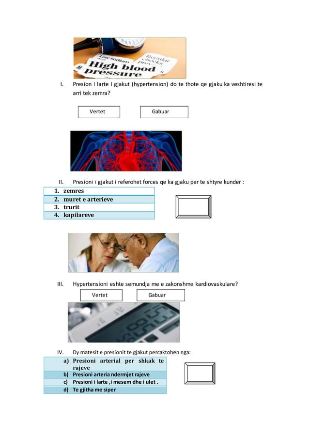 Pyetesore mbi HTA | DOCX