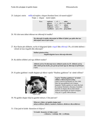 Pyetje dhe pergjigje ne gjuhen shqipe | PDF