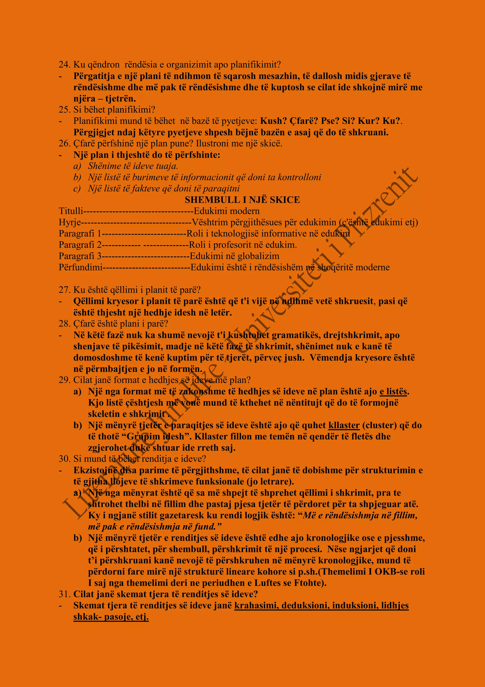 Metodologji & Shkrim Ligjor - Pyetje & Përgjigje dhe Kërkese(Shembull) | PDF